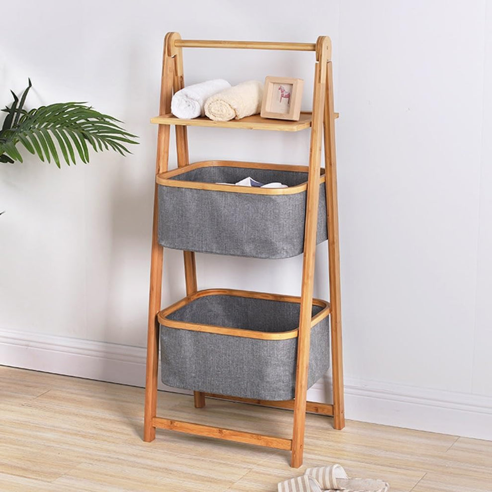Bamboo Laundry Hamper Free-Standing – Serena Home